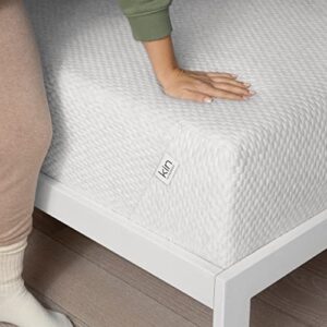 Kin By Tuft & Needle 10-Inch Queen Amazon Exclusive Mattress, Adaptive Foam Bed in a Box, Sleeps Cool and Supportive, CertiPUR-US, 100-Night Sleep Trial, 10-Year Limited Warranty White