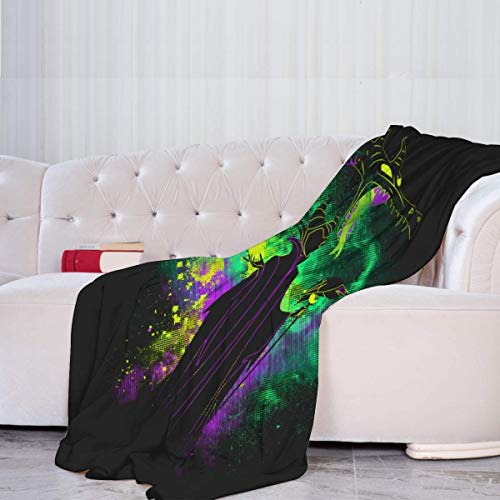 GACOZ-Maleficent Art- Ultra Soft Throw Blanket Flannel Fleece All Season Light Weight Living Room Bedroom Warm Blanket 80×60inch