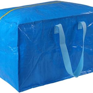 Extra Large Moving Bags with Zippers (Pack of 4) Big Storage Space - Best for Moving, Storage & Laundry - Blue Bags