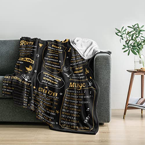 Neuturs 60th Birthday Gifts for Women, 60th Birthday Gift for Men, 60th Birthday Gift Ideas, 60 Birthday Gifts for 60 Year Old Women, Happy 60th Birthday Decorations Women Throw Blanket 60"x50"