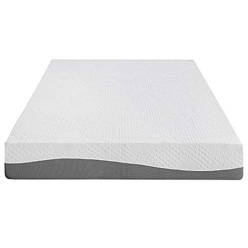 PrimaSleep 10 Inch Wave Gel Infused Memory Foam Mattress,Gray (Full)