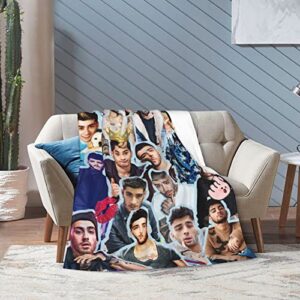 Blanket Zayn Malik Soft and Comfortable Warm Fleece Blanket for Sofa,Office Bed car Camp Couch Cozy Plush Throw Blankets Beach Blankets