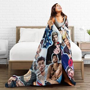 Blanket Zayn Malik Soft and Comfortable Warm Fleece Blanket for Sofa,Office Bed car Camp Couch Cozy Plush Throw Blankets Beach Blankets