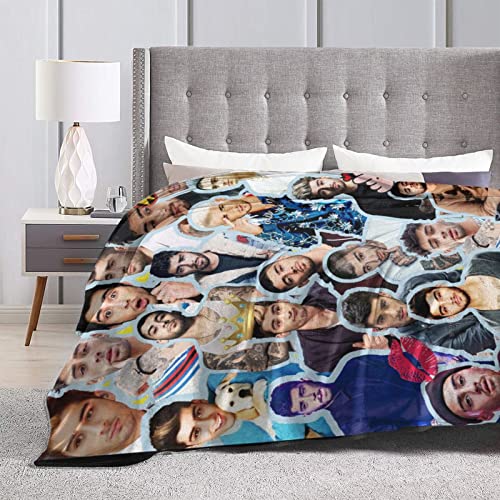 Blanket Zayn Malik Soft and Comfortable Warm Fleece Blanket for Sofa,Office Bed car Camp Couch Cozy Plush Throw Blankets Beach Blankets