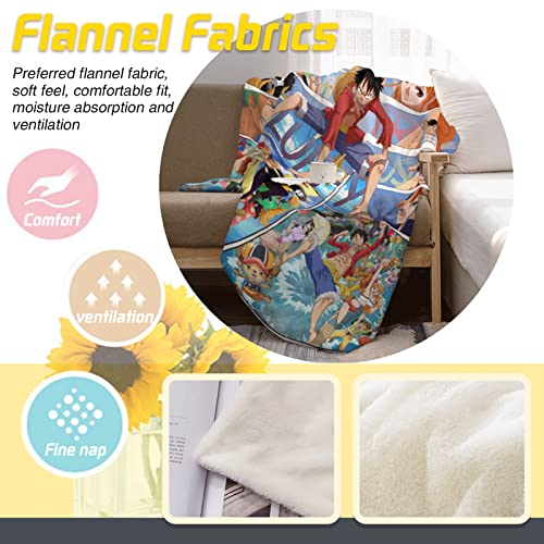 Anime Blanket Soft Lightweight Flannel Fleece Cartoon Throw Blanket for Couch Sofa Bed 50"x40"