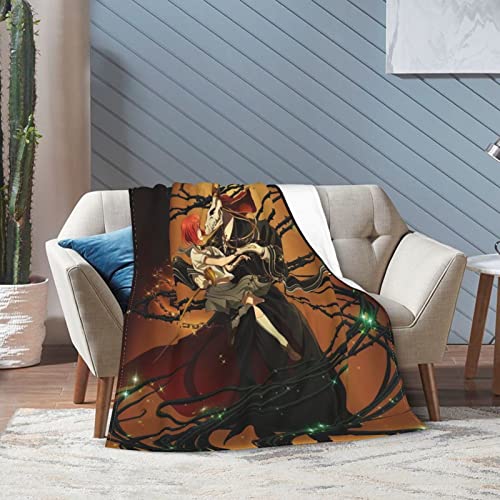 Maddlees The Ancient Magus' Bride Soft Blanket Throw Blanket for Couch Sofa Bed All Season 50"x40"