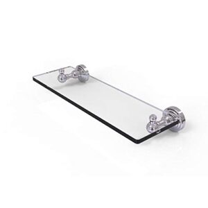 allied brass wp-1/16 waverly place collection 16 inch vanity beveled edges glass shelf, polished chrome