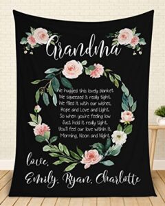 grandma blanket from grandkids, gifts for grandma from grandkids, throw blanket grandma birthday gifts, grandma blanket throw, grandma gifts from grandkids, christmas grandma gifts.