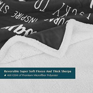 PAVILIA Best Friend Blanket for Women, Friendship Gift Blanket for BFF Besties, Soft Fleece Sherpa Throw Blanket, Birthday Gift for Best Friend, Soul Sister, Long Distance, Girl Friend (Gray)