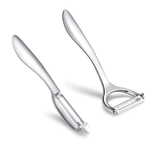 Set of 2 Stainless Steel Vegetable Peeler,Y-Shaped and I-Shaped Stainless Steel Peelers For Potatoes, All Fruits & Veggies¡­