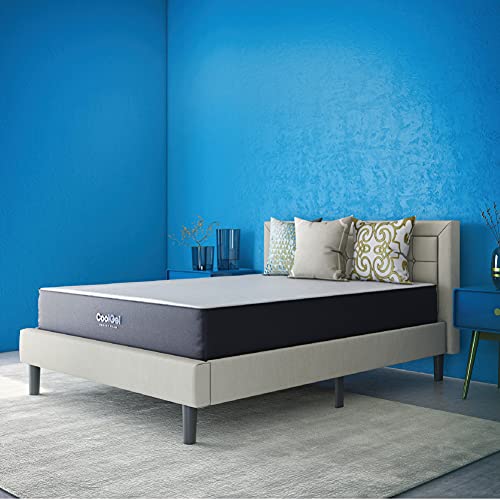 Classic Brands Cool Gel Ventilated Memory Foam 10-Inch Mattress | CertiPUR-US Certified | Bed-in-a-Box, Twin XL, White