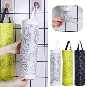 2023 new kitchen hanging bag, round rubbish bag storage bag miscellaneous wall hanging organizer, convenient extraction box storage bag