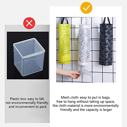 2023 New Kitchen Hanging Bag, Round Rubbish Bag Storage Bag Miscellaneous Wall Hanging Organizer, Convenient Extraction Box Storage Bag