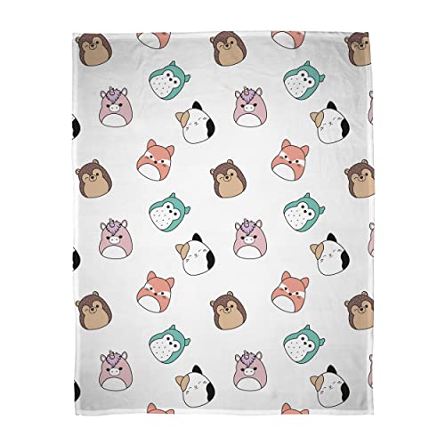 Squishmallows Fleece Throw Blanket | Super Soft, Chill Design | Perfect for The Bedroom or Sofa