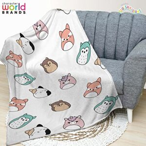 Squishmallows Fleece Throw Blanket | Super Soft, Chill Design | Perfect for The Bedroom or Sofa