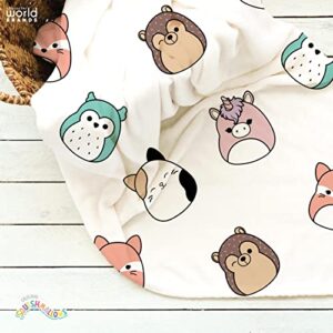 Squishmallows Fleece Throw Blanket | Super Soft, Chill Design | Perfect for The Bedroom or Sofa