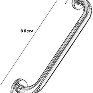 CRODY Grab Bars for Bathroom, Shower Grab Bar, Toilet Hand Support Rail, Polished Finish, Wall-Mounted Mounted Bath Grips, for Seniors Elderly Disabled, Towel Rack Toilet Auxiliary Handr/68Cm