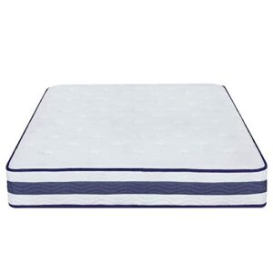 PrimaSleep 11 inch Tight Top Spring Mattress,Gel Foam,BluePiping (King)