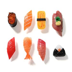 hey foly cute refrigerator magnets funny magnets for fridge, simulation sushi refrigerator magnet, fine for whiteboards, maps and home decoration magnetic objects and even simulating food games!