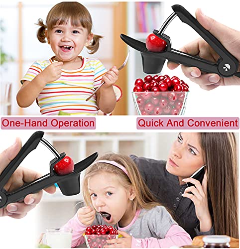 Cherry Pitter Tool,Cherries Pitter Olive Seed Remover Tool Cherry Stoner Pitter Cherry Corer Tool with Space-Saving Lock Design for Make Fresh Cherries Dishes and Cocktail Cherries