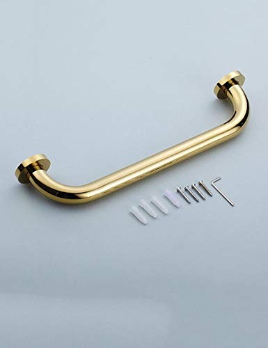 CRODY Bath Wall Attachment Handrails Grab Bar Rails Shower Aid and Safety Support Armrest Grab Bar,Safety Copper Elderly Handrail Luxurious Wall Mounted Straight Towel Rack/500 * 60Mm