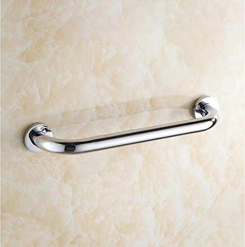 CRODY Grab Bars for Bathroom, Brass Bathroom Grab Bar Support Handle, Shower Handicap Safety Handrail, Mirror Surface Anti-Slip Assist Straight Railing, Elderly Toilet Balance Grip, Towel Rack Toilet