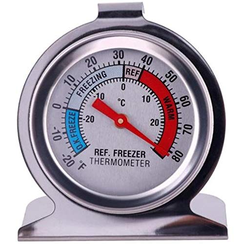 2 Pack JSDOIN Freezer Refrigerator Refrigerator Thermometers Large Dial Thermometer (2 Pack)