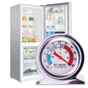 2 Pack JSDOIN Freezer Refrigerator Refrigerator Thermometers Large Dial Thermometer (2 Pack)