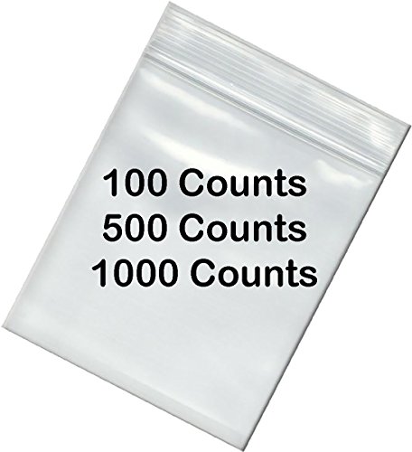 BNY Corner 2 Mil 3x5 Space Saver Reclosable Poly Ziplock Bag 3" x 5" - 1000 Counts