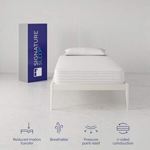 Signature Sleep Contour 8" Reversible Mattress, Independently Encased Coils, Bed-in-a-Box, Twin