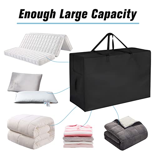 Jungda 6 Inch Full Tri Folding Mattress Storage Bags,Trifold Memory Foam Mattress Case,Portable Carrying Bag for 6" Full Size Tri Fold Mattress