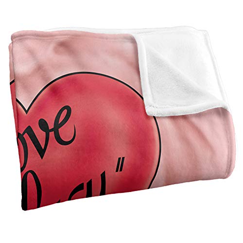 I Love Lucy 3D Logo Officially Licensed Silky Touch Super Soft Throw Blanket 36" x 58"