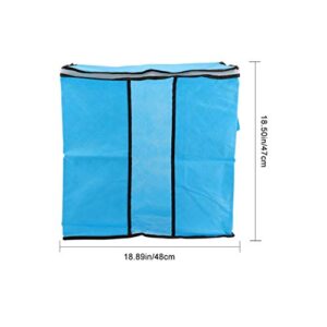 WINOMO Clothing Storage Bags 2Pcs Packing Cubes Travel Luggage Organizers Bags Clothing Sorting Packages Pouches for Wardrobe Suitcase Clothes Home 48X47X28cm 60X35X40cm (Blue) Clothes Storage Bag