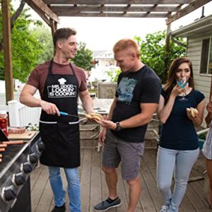 Funny Apron for Men - Mr. Good Looking is Cooking - BBQ Grill Apron for a Husband, Dad, Boyfriend or any Friend that Cooks Like a Master Chef by Aller Home and Kitchen (Mr. Good Looking is Cooking)