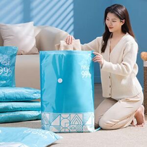 iuhan 4 pc vacuum storage bag,extra large storage bag for comforters blankets clothes pillows travel vacuum compression bags