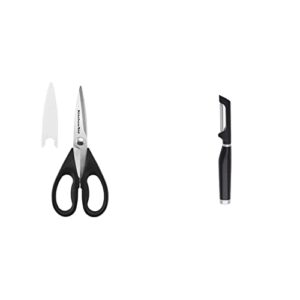 kitchenaid all purpose shears with protective sheath, one size, black & - ke112ohoba kitchenaid classic euro peeler, one size black 2