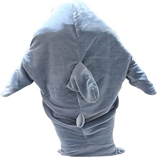 Shark Blanket Adult - Wearable Shark Blanket Super Soft Cozy Flannel Hoodie - Shark Onesie Blanket - Shark Blanket Hoodie (75inX35.5in)