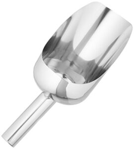 winco stainless steel utility scoop, 2-quart