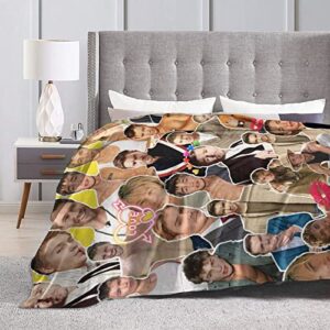 Blanket Chad Michael Murray Soft and Comfortable Warm Fleece Blanket for Sofa,Office Bed car Camp Couch Cozy Plush Throw Blankets Beach Blankets