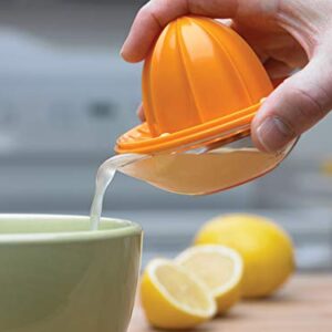 Prepworks by Progressive Dome Citrus Juicer, Lemon Lime Orange Grapefruit Press, Hand Held, Manual Lemon Squeezer