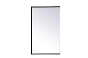 elegant decor metal mirror medicine cabinet 17 inch x 28 inch in black