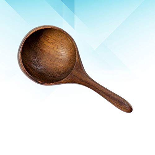 Hemoton Wooden Measuring Spoon Coffee Bean Milk Powder Scoop Wooden Kitchen Soup Spoon Scale Teaspoons Kitchen Baking Utensils