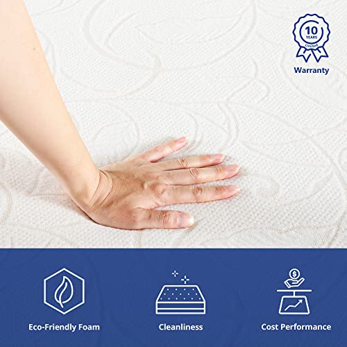 Olee Sleep 7 Inch I-Gel Deluxe Comfort Memory Foam Mattress,Full,Beige,White, CertiPUR-US, Multi-layered foam, Supporting Body Weight,Comfort and Relieve pressure