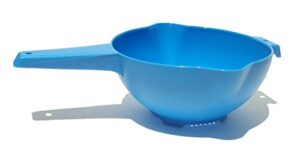 tupperware strainer 2 quart colander with handle in blue