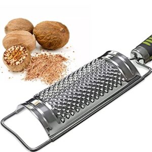 ALLTOP Food Graters for Cheese,Nutmeg,Potato,Ginger and Garlic,Cirtrus,Hand-held Stainless Steel Zester for Kitchen - Pro Multi-purpose Gadgets,Set of 3 Grinders