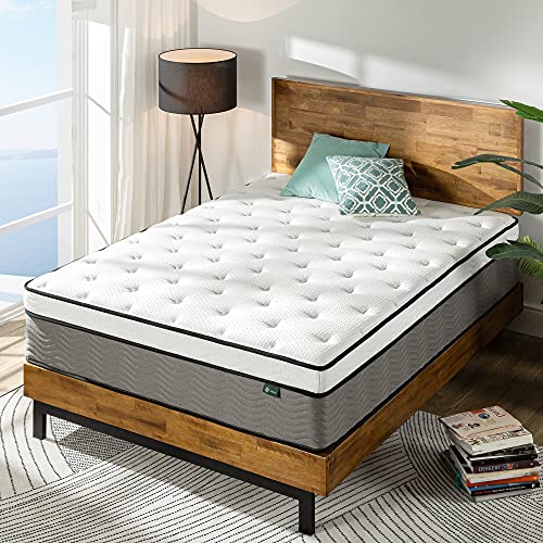 Zinus 14 Inch Support Plus Pocket Spring Hybrid Mattress/Extra Firm Feel/Heavier Coils for Durable Support/Pocket Innersprings for Motion Isolation/Mattress-in-a-Box, Full