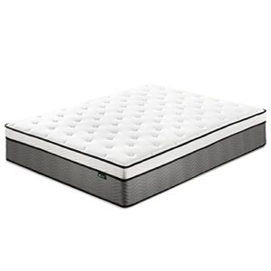 Zinus 14 Inch Support Plus Pocket Spring Hybrid Mattress/Extra Firm Feel/Heavier Coils for Durable Support/Pocket Innersprings for Motion Isolation/Mattress-in-a-Box, Full