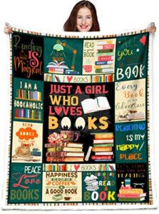 book lovers gifts,book lovers gifts for women gifts,gifts for readers book lovers,throw blanket gifts for who like to read bookish,bed fleece plush blankets,bookworm gifts for reading lover,throw