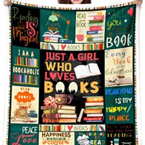 Book Lovers Gifts,Book Lovers Gifts for Women Gifts,Gifts for Readers Book Lovers,Throw Blanket Gifts for Who Like to Read Bookish,Bed Fleece Plush Blankets,Bookworm Gifts for Reading Lover,Throw