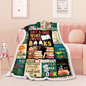 Book Lovers Gifts,Book Lovers Gifts for Women Gifts,Gifts for Readers Book Lovers,Throw Blanket Gifts for Who Like to Read Bookish,Bed Fleece Plush Blankets,Bookworm Gifts for Reading Lover,Throw